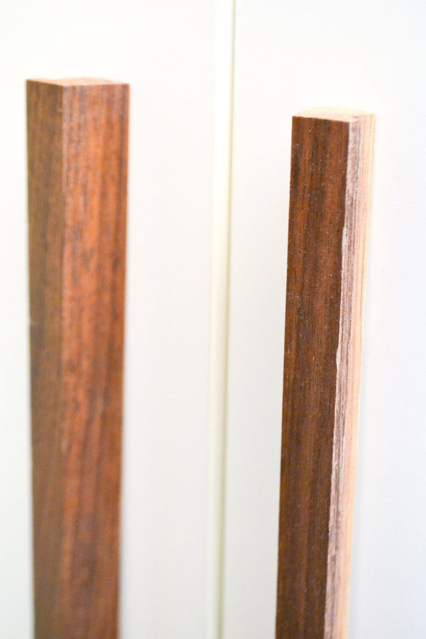 Long Walnut Wooden Handle, Handles for wardrobes or wooden kitchen han ...